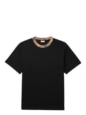 Burberry Cotton-jersey T-shirt - Black