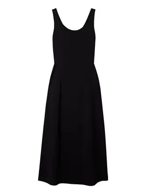 THE ROW Teza Wool Maxi Dress - Black