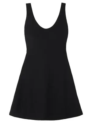 LESET Rio Stretch-ponte Mini Dress - Black