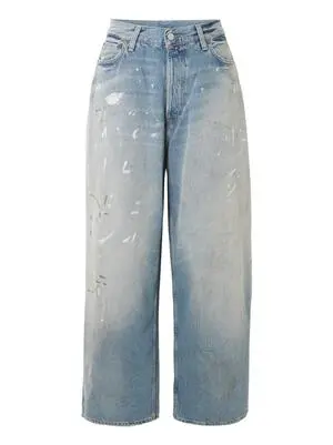 Acne Studios 2023 Distressed Organic Low-rise Wide-leg Jeans - Blue
