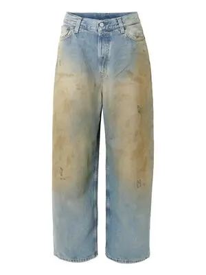 Acne Studios 2023 Distressed Organic Mid-rise Wide-leg Jeans - Blue