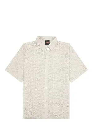 PLEASURES Lacy Button-down Shirt - Tan