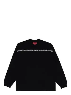 Supreme Intarsia Stripe Long-sleeve Top - Black