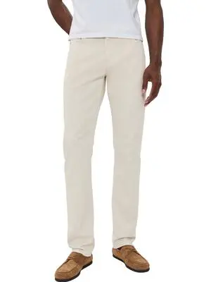 Ag Everett Linen Slim Straight Pants - Natural