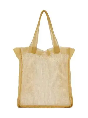 THE ROW Imogen Knit Mini Tote - Gold