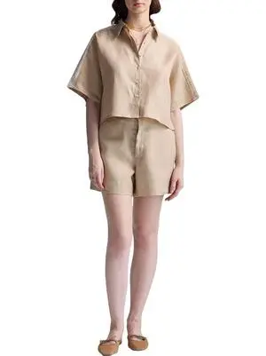 REISTOR Boxy Lace Shirt - Neutral Beige