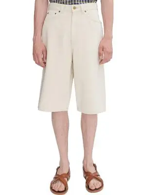 A.p.c. Westland Cotton Utility Shorts Aad Ecru