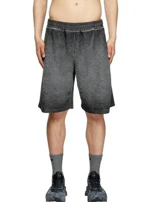 DIESEL® Laser-etched Sweat Shorts - Grey