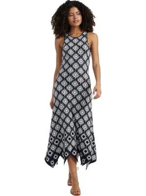 Chinti & Parker Sunflower Jacquard Maxi Dress - Black