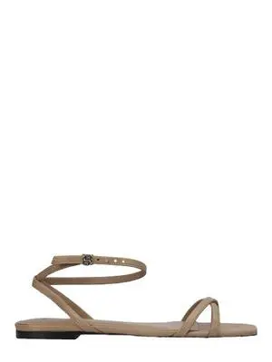 BOSS Ankle Strap Sandal Medium Beige