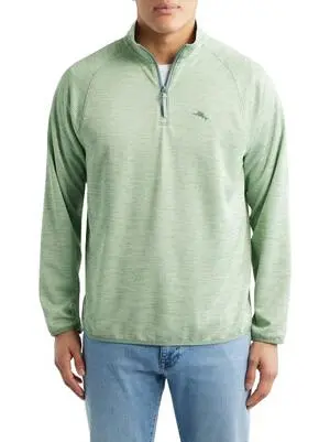 Tommy Bahama Islandzone® Performance Half Zip Pullover - Tropical Fern