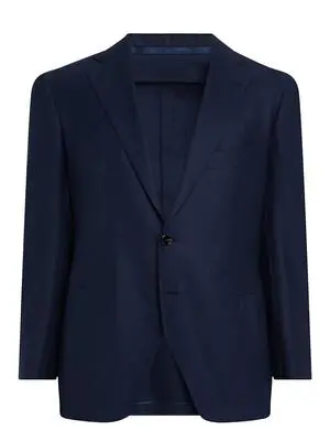 Cesare Attolini Deconstructed Wool Two-button Blazer - Blue