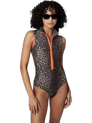 WATSKIN Carly Bodysuit - Leopard