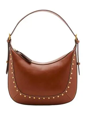 Mango Small Studded Shoulder Bag - Leather