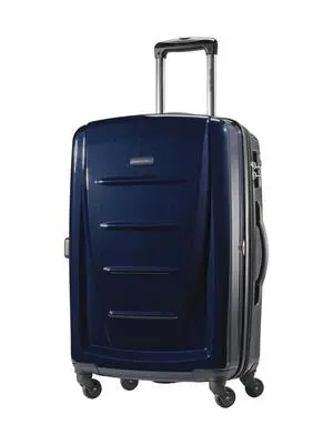 SAMSONITE Winfield 2 Medium Checked Hardside Expandable Luggage With Spinner Wheels - Navy