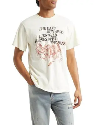 MIDNIGHT RODEO Days Run Away Graphic T-shirt - Cream
