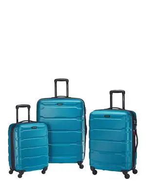 SAMSONITE Omni Pc 3-piece Hardside Expandable Luggage Set - Caribbean Blue
