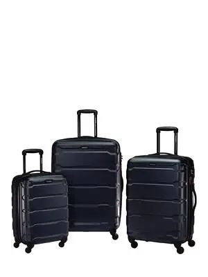 SAMSONITE Omni Pc Hardside Expandable 3-piece Spinner Luggage Set - Navy