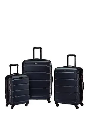 SAMSONITE Omni Pc Hardside Expandable 3-piece Spinner Luggage Set - Navy
