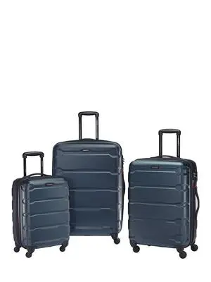 SAMSONITE Samsonite Omni PC Hardside Expandable 3-Piece Spinner Luggage Set Teal