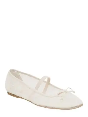 Dolce Vita Raeven Mary Jane Flat - White Tulle