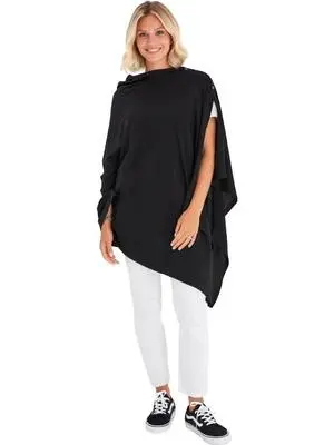 ACCOUCHEE Cotton 4-in-1 Multipurpose Cape - Black