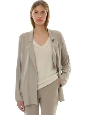 Majestic Filatures Organic Cotton Knit Stonewashed Jacket - Desert