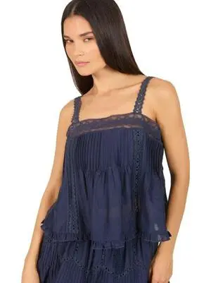 SECRET PON-PON Audrey Top Navy