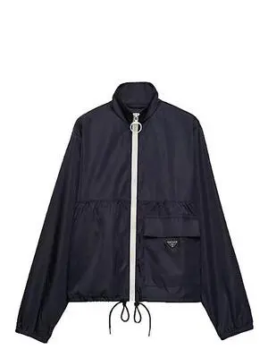 Prada Re Nylon Blouson Jacket Blue