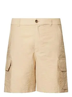 Loewe X Paula's Ibiza Multi-pockets Cotton-blend Shorts - Light Beige