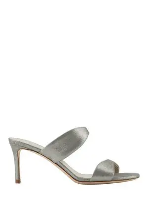 Giorgio Armani Heeled Liquid Suede Sandals - Grey