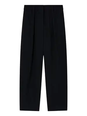 Giorgio Armani Technical-cady Straight Trousers - Black