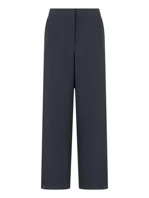 Giorgio Armani Technical-Cady Straight Trousers Grey