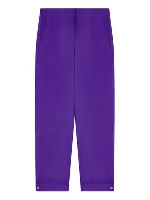 Giorgio Armani Technical-cady Straight Trousers - Purple