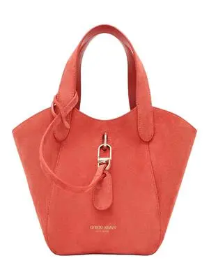 Giorgio Armani Small Suede Handbag - Orange