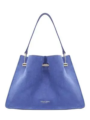 Giorgio Armani Small Suede Shopper - Blue
