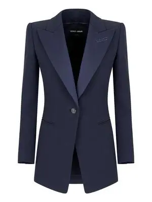 Giorgio Armani Silk Single-breasted Jacket - Patterned