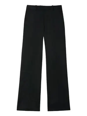 Veronica De Piante Taylor Trouser In Stretch Wool Twill - Black