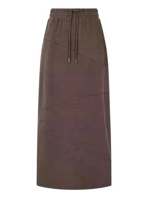 STUDIO TOMBOY Drawstring-waist Maxi Skirt - Brown