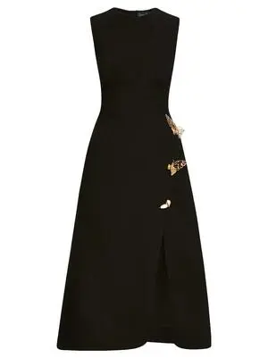 Oscar De La Renta Sleeveless Tweed Dress - Black