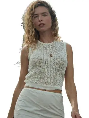DÔEN Lea Top Ivory