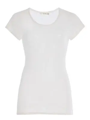 THE ROW Keyla Cashmere Tee - White