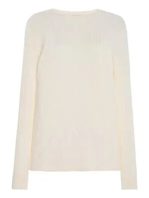 THE ROW Keya Ribbed-knit Top - Ivory