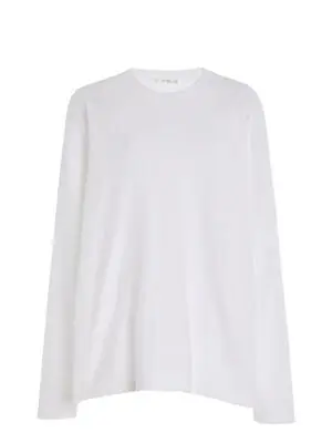 THE ROW Kabira Long Sleeve Top - White