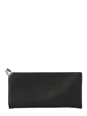 THE ROW Silk-leather Sunglass Case - Black