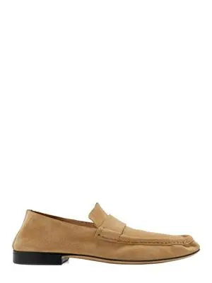 THE ROW Suede Moccasins