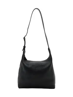THE ROW Isa Leather Shoulder Bag - Black
