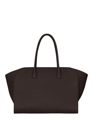 THE ROW Marlo 14 Leather Tote Bag - Brown