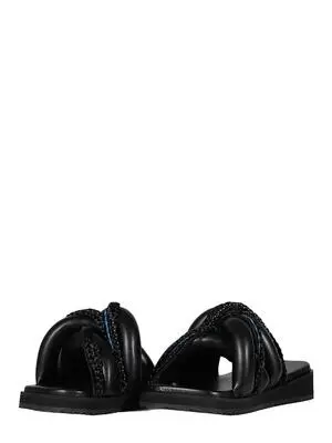 YUME YUME Crossover-strap Slides - Black
