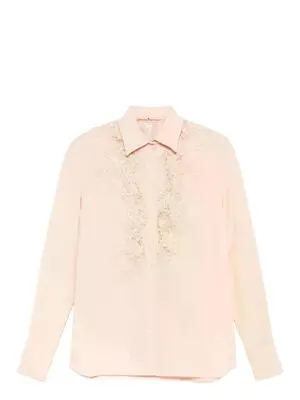 Ermanno Scervino Lace-panel Shirt - Pink